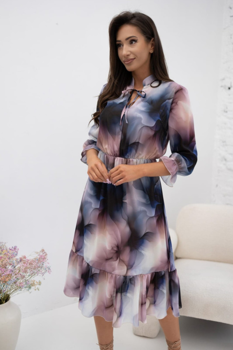 Sukienka Vivi w abstrakcyjny wzór > Fabian's Style - Sklep internetowy